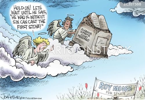 Faith Monument Cartoons and Comics - funny pictures from CartoonStock