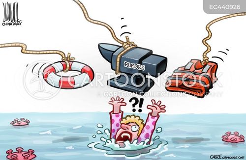 Creepy Rumors Cartoons and Comics - funny pictures from CartoonStock