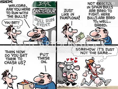 Bull Run Cartoons and Comics - funny pictures from CartoonStock
