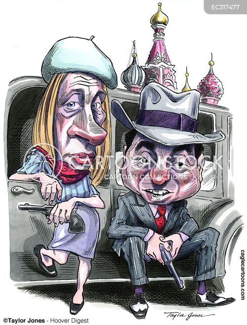 Bonnie And Clyde Cartoons and Comics - funny pictures from CartoonStock