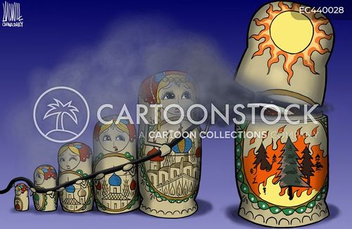 Summertime In Russia Cartoons and Comics - funny pictures from CartoonStock