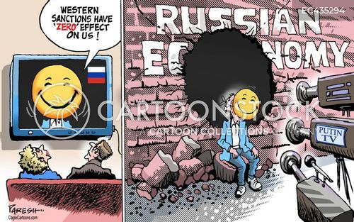 Sanctions Effect Cartoons and Comics - funny pictures from CartoonStock