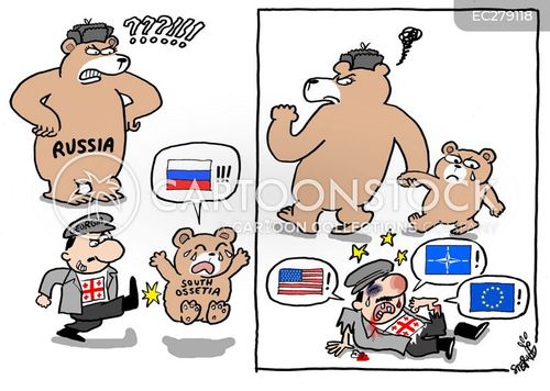 Russo-georgian War Cartoons and Comics - funny pictures from CartoonStock