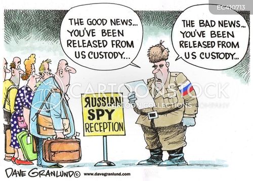 Spy Exchange Cartoons and Comics - funny pictures from CartoonStock