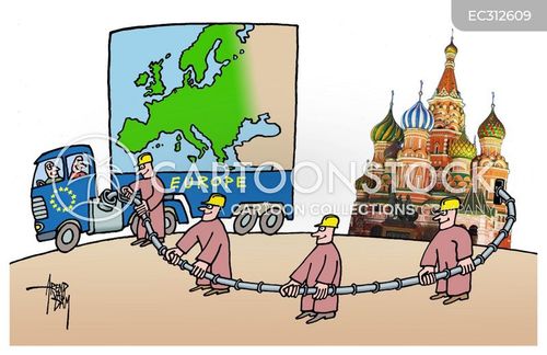 Russian Gas Pipe Cartoons and Comics - funny pictures from CartoonStock