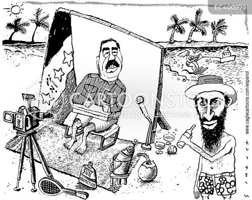 Saddam Cartoons and Comics - funny pictures from CartoonStock