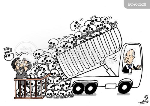 Genocide Trials Cartoons and Comics - funny pictures from CartoonStock