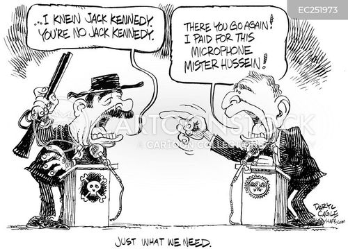 Saddam Bush Cartoons and Comics - funny pictures from CartoonStock