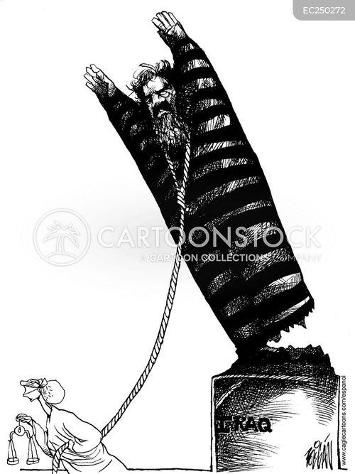 Saddam Captured Cartoons and Comics - funny pictures from CartoonStock