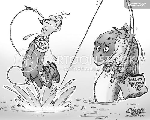 Salmon Farming Cartoons and Comics - funny pictures from CartoonStock