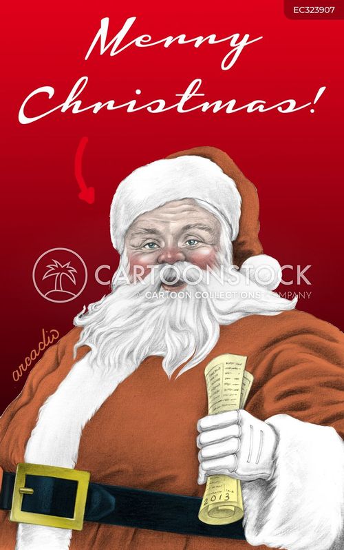 Santa Beard Cartoons and Comics - funny pictures from CartoonStock