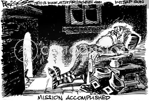 Santa's Mission Cartoons and Comics - funny pictures from CartoonStock