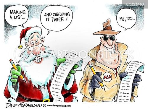 Christmas Espionage Cartoons and Comics - funny pictures from CartoonStock