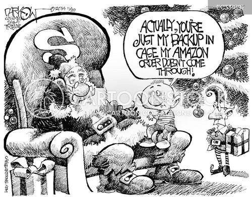 Cyber Santa Cartoons and Comics - funny pictures from CartoonStock
