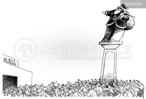Mall Santa Booth Cartoons and Comics - funny pictures from CartoonStock