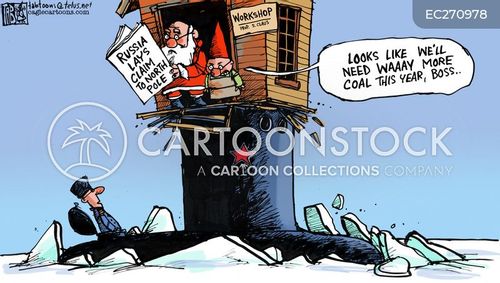 Arctic Claim Cartoons and Comics - funny pictures from CartoonStock