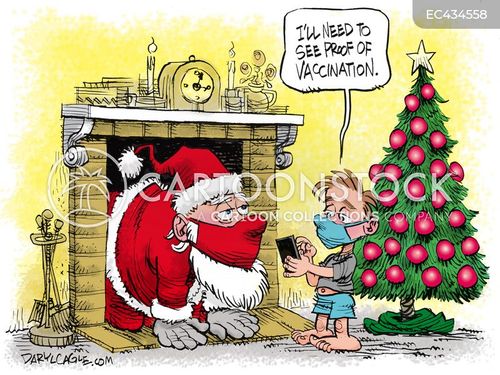 Funny Cartoon Santa