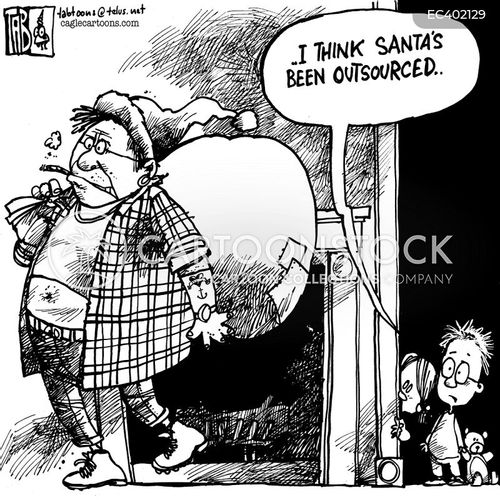 Santa's Headquarters Cartoons and Comics - funny pictures from CartoonStock