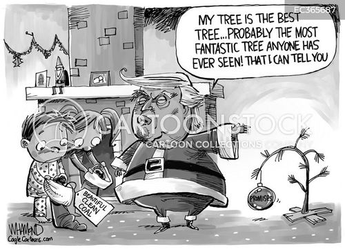 Santa Trump Cartoons and Comics - funny pictures from CartoonStock