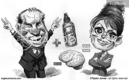Palin Cheat Sheet Cartoons and Comics - funny pictures from CartoonStock