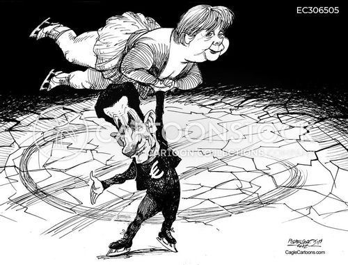 Sarkozi Merkel Cartoons and Comics - funny pictures from CartoonStock