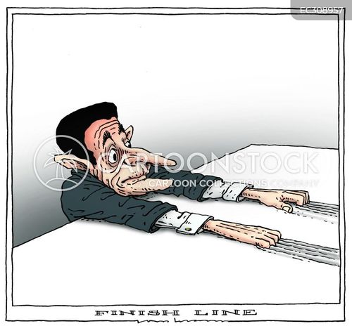 Finish Line Cartoons and Comics - funny pictures from CartoonStock