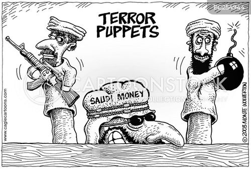 Terror Funding Cartoons and Comics - funny pictures from CartoonStock