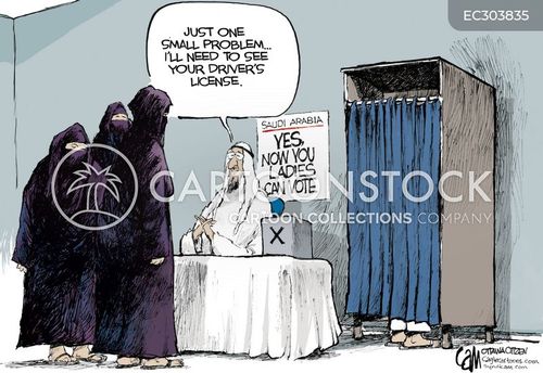 Saudi Arabian Women Cartoons and Comics - funny pictures from CartoonStock