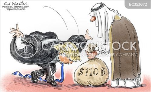 Trump's Saudi Money Cartoons and Comics - funny pictures from CartoonStock
