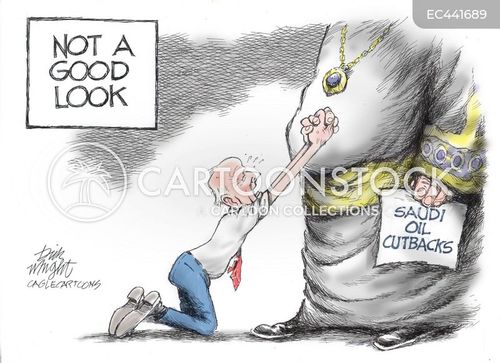 Saudi Oil Cuts Cartoons and Comics - funny pictures from CartoonStock