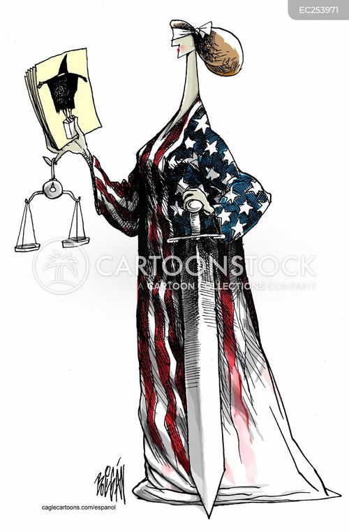 Pillars Of Justice Cartoons and Comics - funny pictures from CartoonStock
