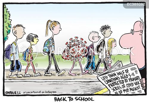Walking To School Cartoons and Comics - funny pictures from CartoonStock