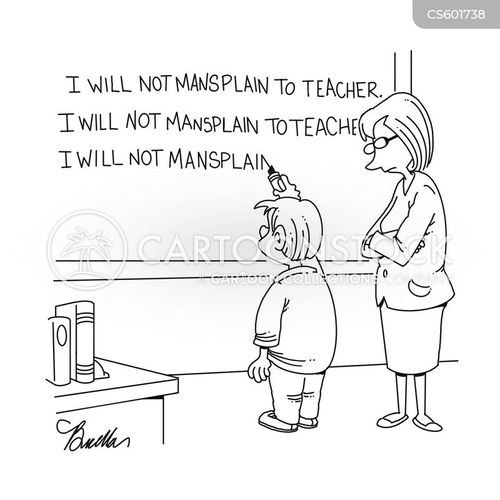 Mansplaining Cartoons and Comics - funny pictures from CartoonStock
