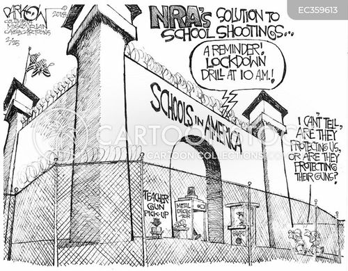 School Lockdown Cartoons and Comics - funny pictures from CartoonStock