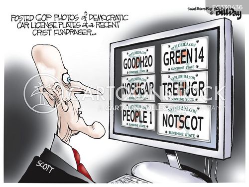 License Plates Cartoons and Comics - funny pictures from CartoonStock