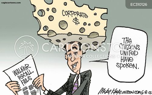 Gov Walker Unaware Cartoons and Comics - funny pictures from CartoonStock