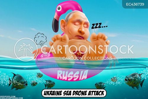 Moscow Drone Attack Cartoons and Comics - funny pictures from CartoonStock