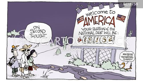 Border Deterrence Cartoons and Comics - funny pictures from CartoonStock