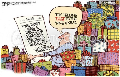 Spending Problem Cartoons and Comics - funny pictures from CartoonStock