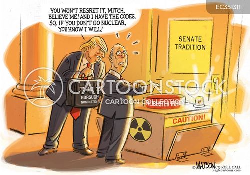 Senator Mitch Mcconnell Has His Finger On The Button Cartoons and ...