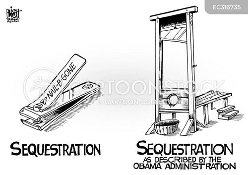 The Sequester Cartoons and Comics - funny pictures from CartoonStock