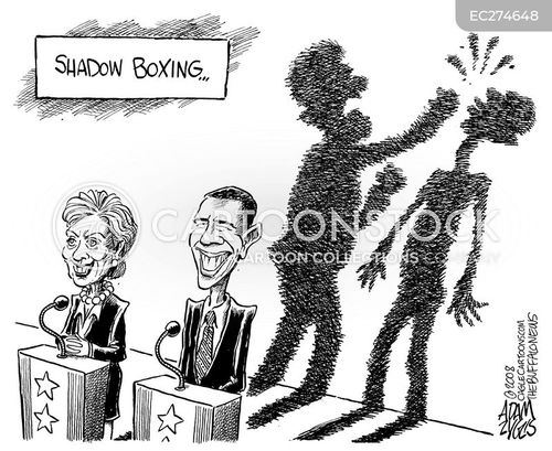 Shadow Boxing Cartoons and Comics - funny pictures from CartoonStock