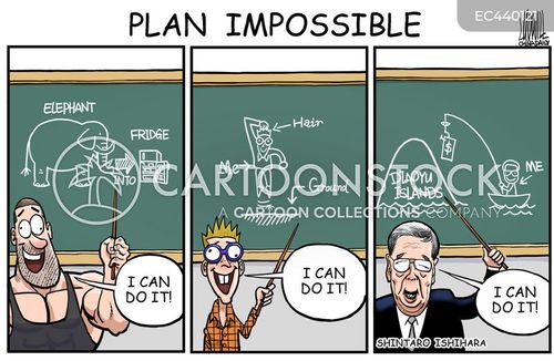Plan Impossible Cartoons and Comics - funny pictures from CartoonStock