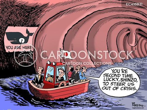 Abe Administration Cartoons and Comics - funny pictures from CartoonStock