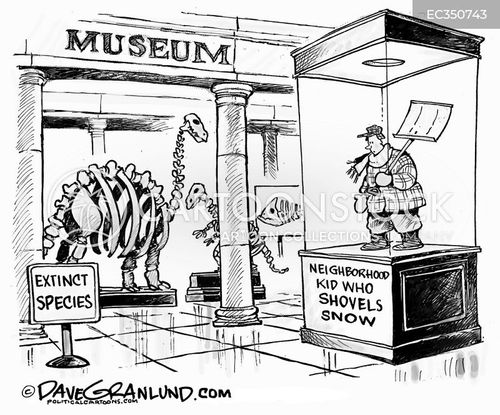 Shoveling Snow Cartoons and Comics - funny pictures from CartoonStock