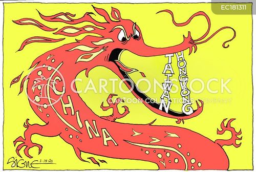 China-taiwan Divide Cartoons and Comics - funny pictures from CartoonStock