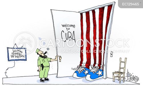 Cuban Letters Cartoons and Comics - funny pictures from CartoonStock