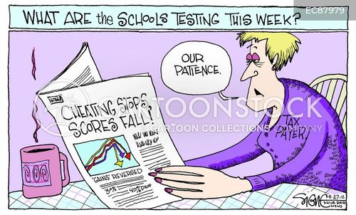 Cheating In A Test Cartoons and Comics - funny pictures from CartoonStock