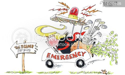 Emergency Sign Cartoons and Comics - funny pictures from CartoonStock