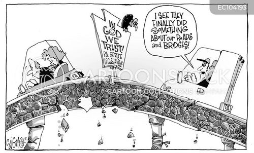 Roads And Bridges Cartoons and Comics - funny pictures from CartoonStock